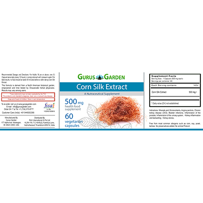 Corn Silk Extract - Dietary Supplement